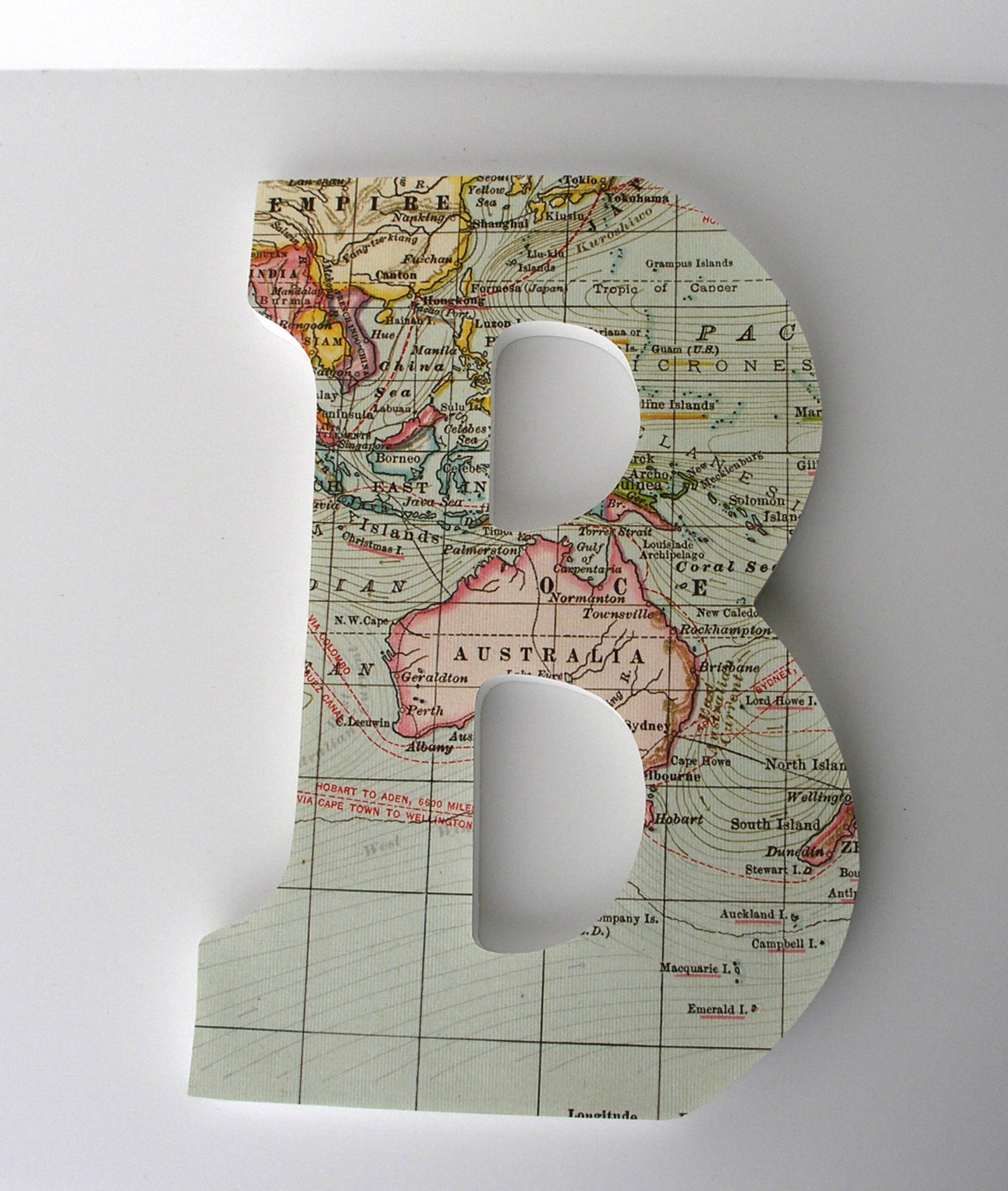 Map Custom Wooden Letters Nursery Name Décor Neutral Unisex - Etsy