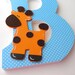 Giraffe Custom Wooden Letters Personalized Nursery Name - Etsy