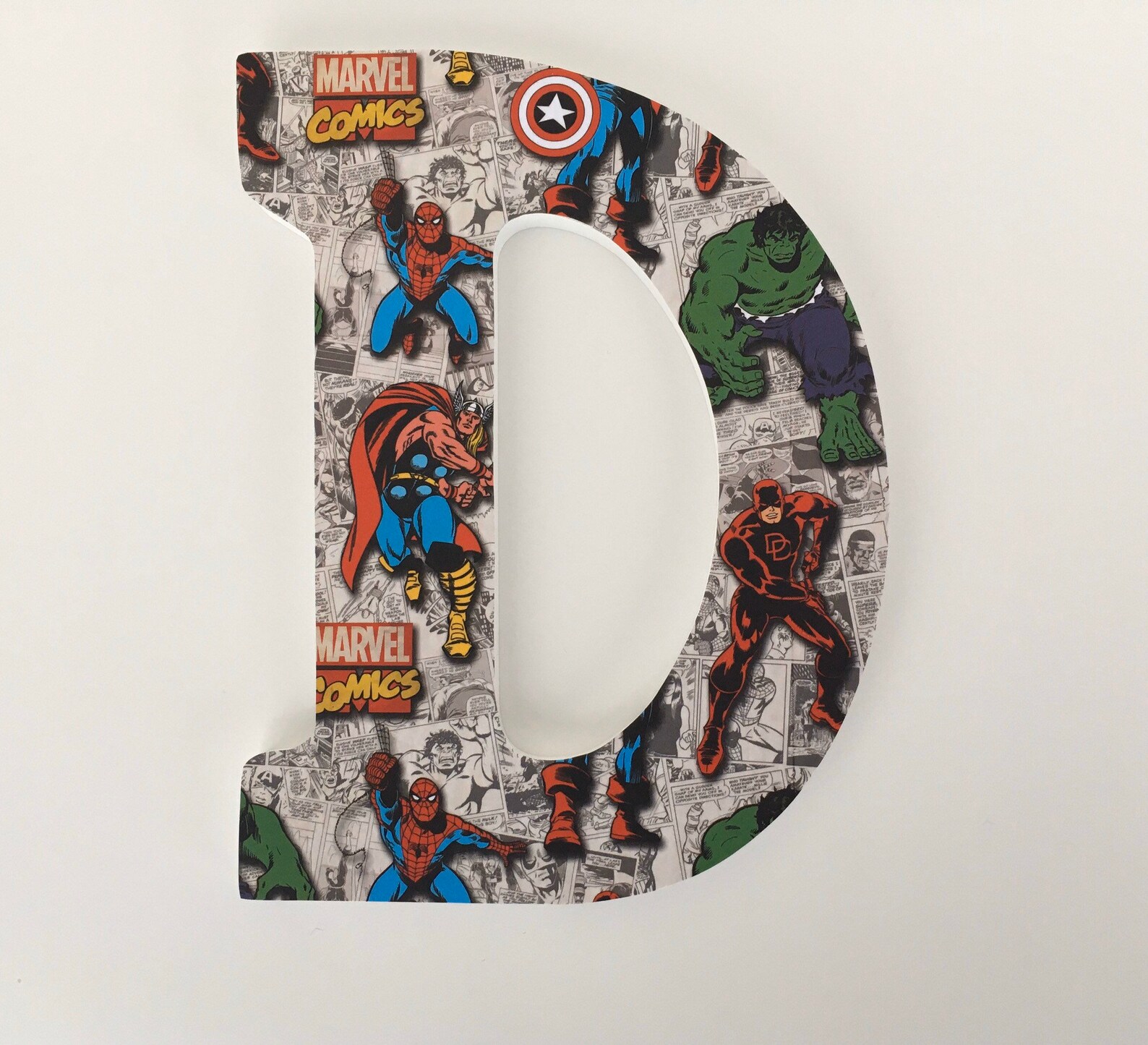 Superhero Wood Letter Set for Nursery, Super Hero Boy Bedroom Wall ...