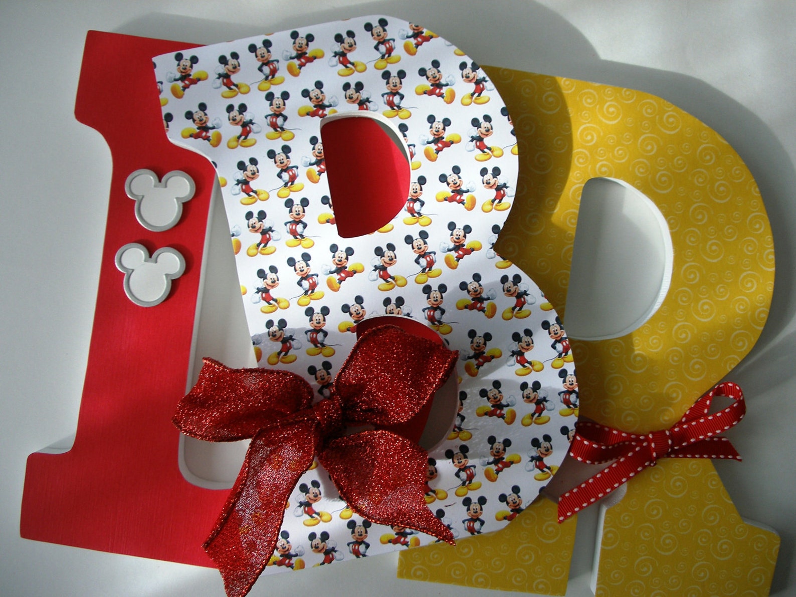 Set of 3 Decorated 9 Wooden Letters Nursery Name Décor - Etsy