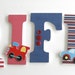 Wooden Letters for Nursery Cars Planes and Trains Theme | Etsy