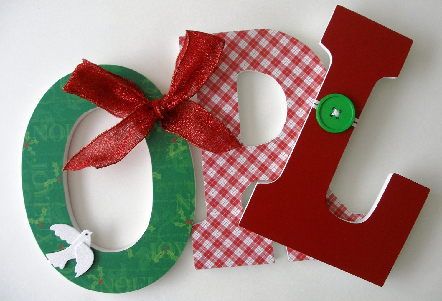 Set of 3 Decorated 9 Wooden Letters Nursery Name Décor | Etsy