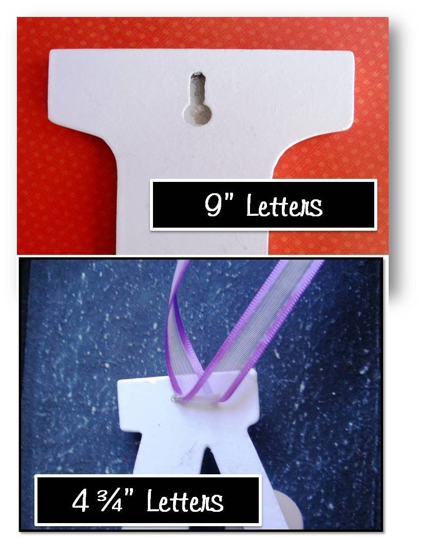 Set of 5 Decorated 9 Wooden Letters Nursery Name Décor | Etsy