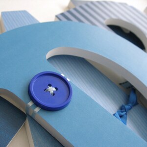 Custom Wooden Letters, Blue Theme, Personalized Nursery Name Décor ...