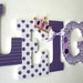 Set of 5 Decorated 9 Wooden Letters Nursery Name Décor - Etsy