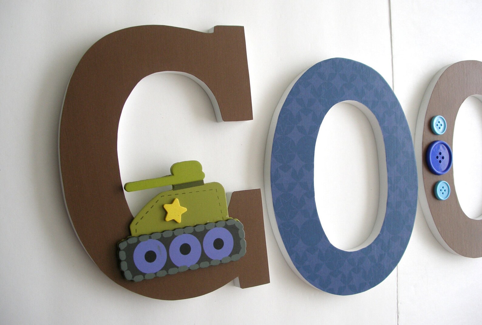 Wooden Letter Set Military Theme Camouflage Nursery Name - Etsy