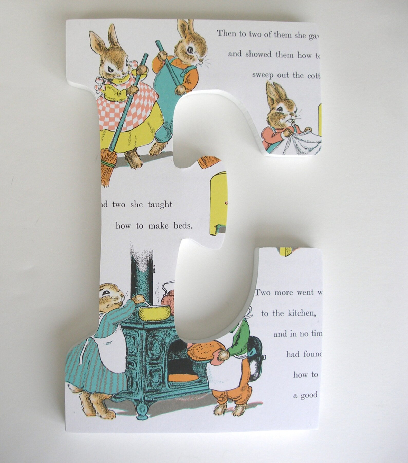 Children's Picture Book Pages Custom Wood Letters Nursery | Etsy