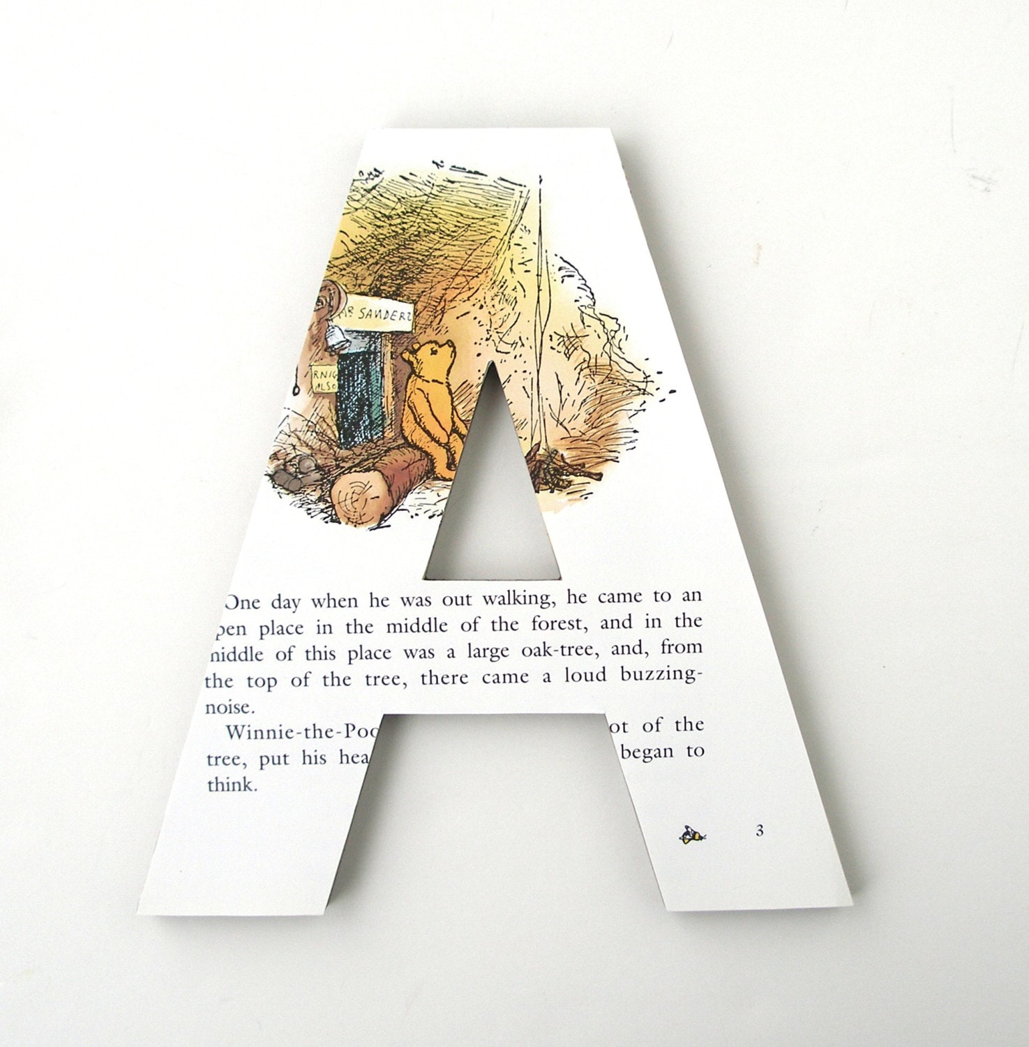 Winnie the Pooh Custom Letters Children's Used Book | Etsy
