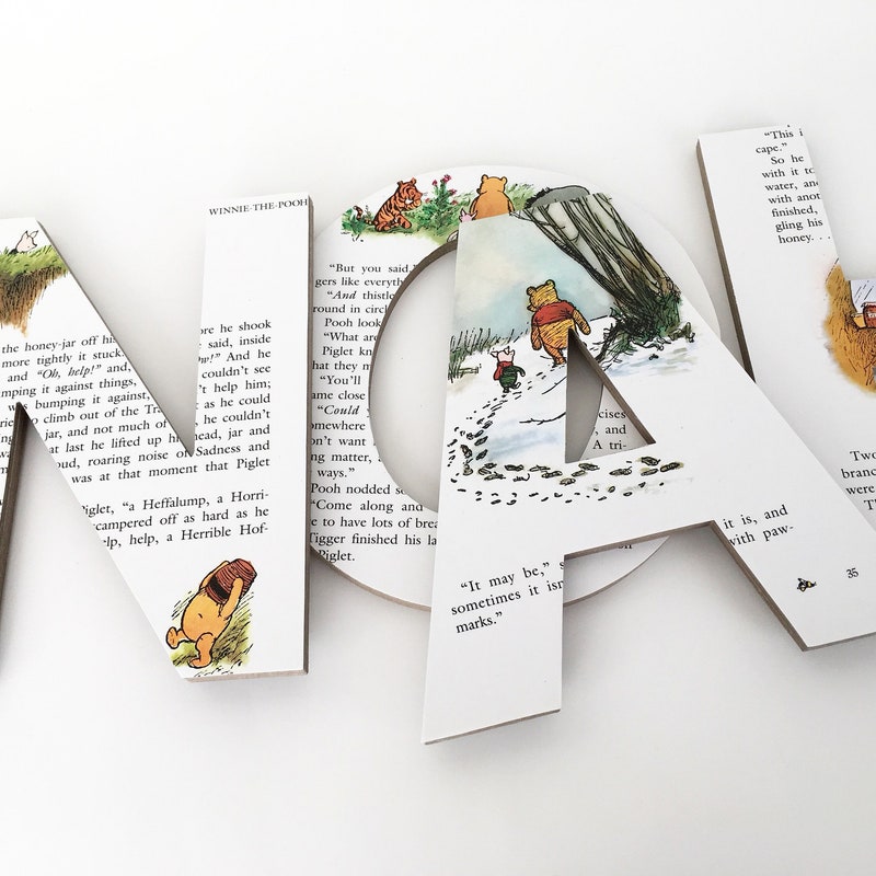Winnie Pooh Letters - Etsy