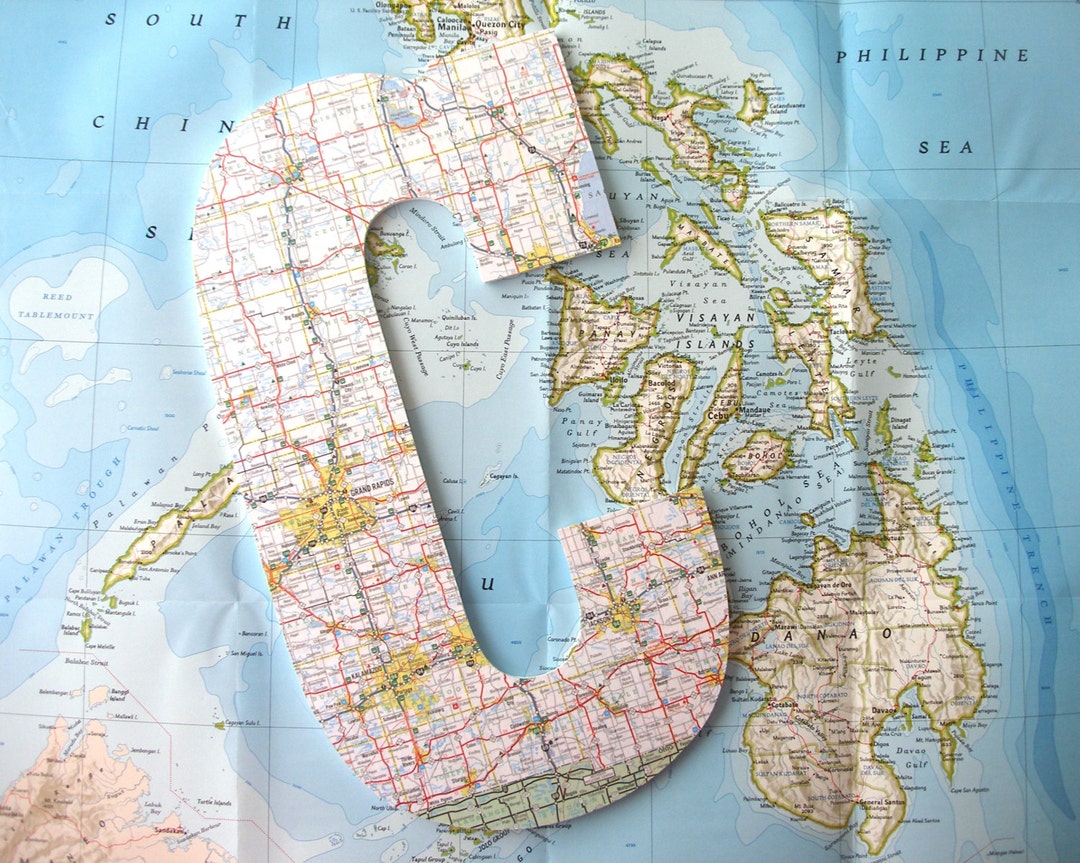 Map Custom Wooden Letters, Nursery Name Décor, Travel Nursery, Unisex ...
