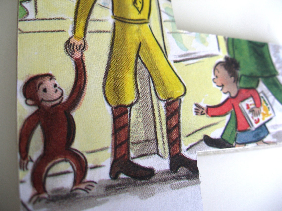 Curious George Custom Wood Letters Children's Book - Etsy