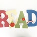 Read Custom Wooden Letters, Nursery Décor, Unisex Bedroom, Hanging Wood ...