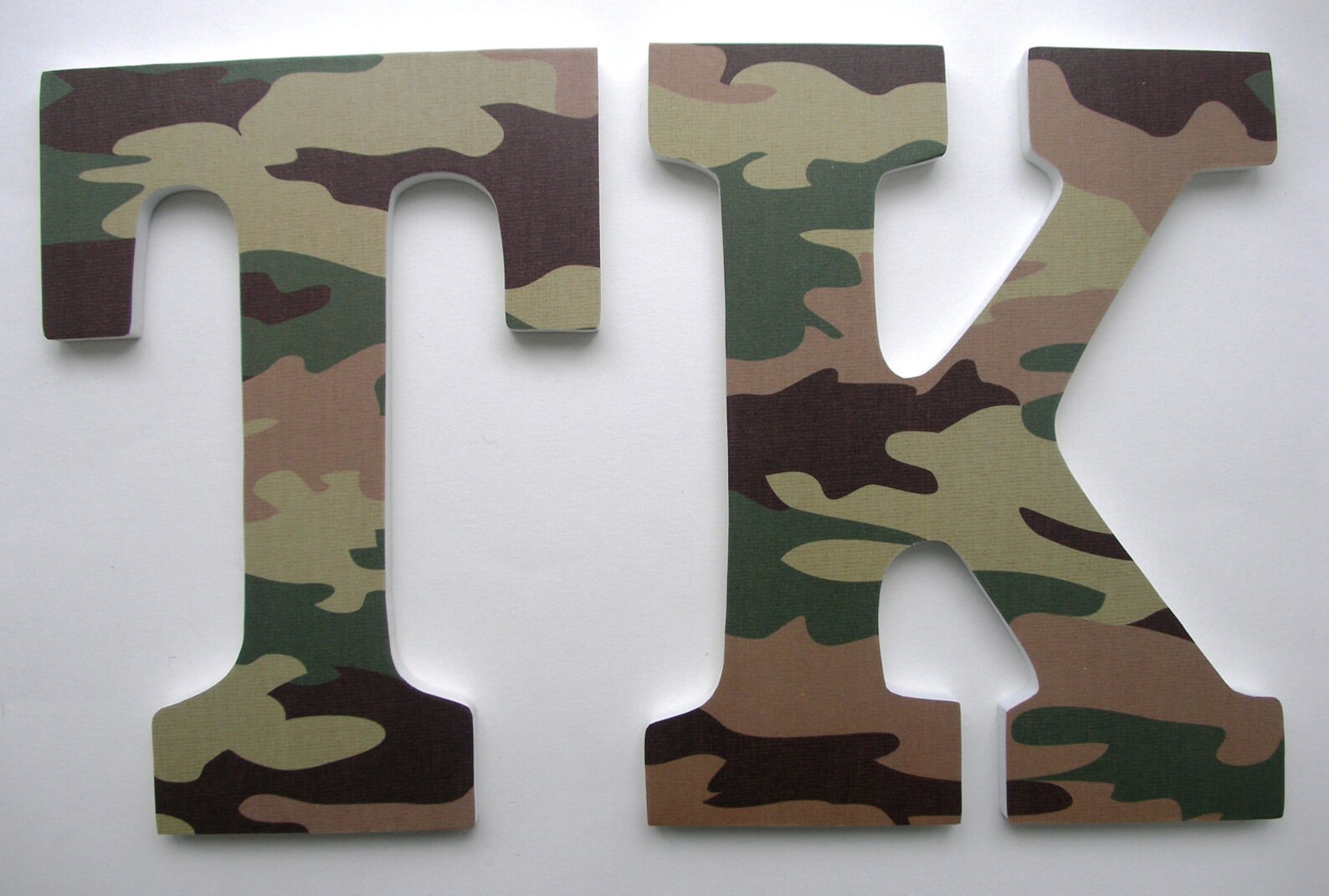 Wooden Letter Set Military Theme Camouflage Nursery Name - Etsy