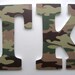 Wooden Letter Set Military Theme Camouflage Nursery Name - Etsy
