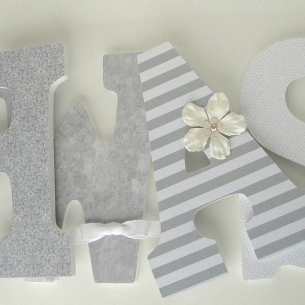 Wooden Letters for Nursery - Etsy