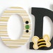 Set of 4 Decorated 9" Wooden Letters, Personalized Nursery Name Décor ...