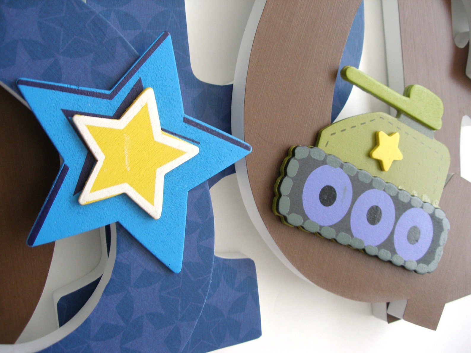 Wooden Letter Set Military Theme Camouflage Nursery Name - Etsy