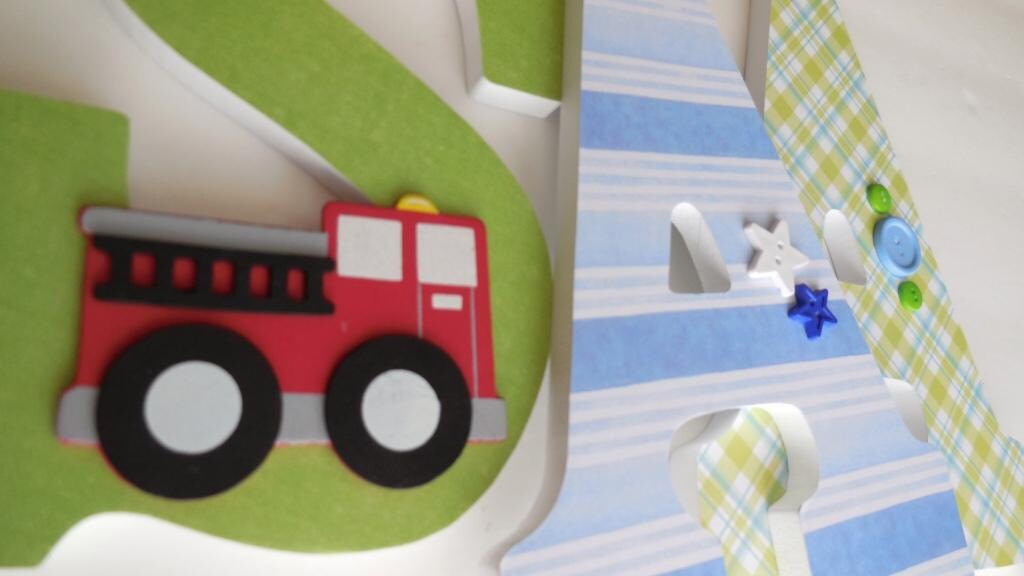 Personalized Wood Letter Set Firetruck Fire Engine Theme | Etsy