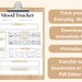 Printable Mood Tracker Template | Daily Mental Health Journal | Self ...