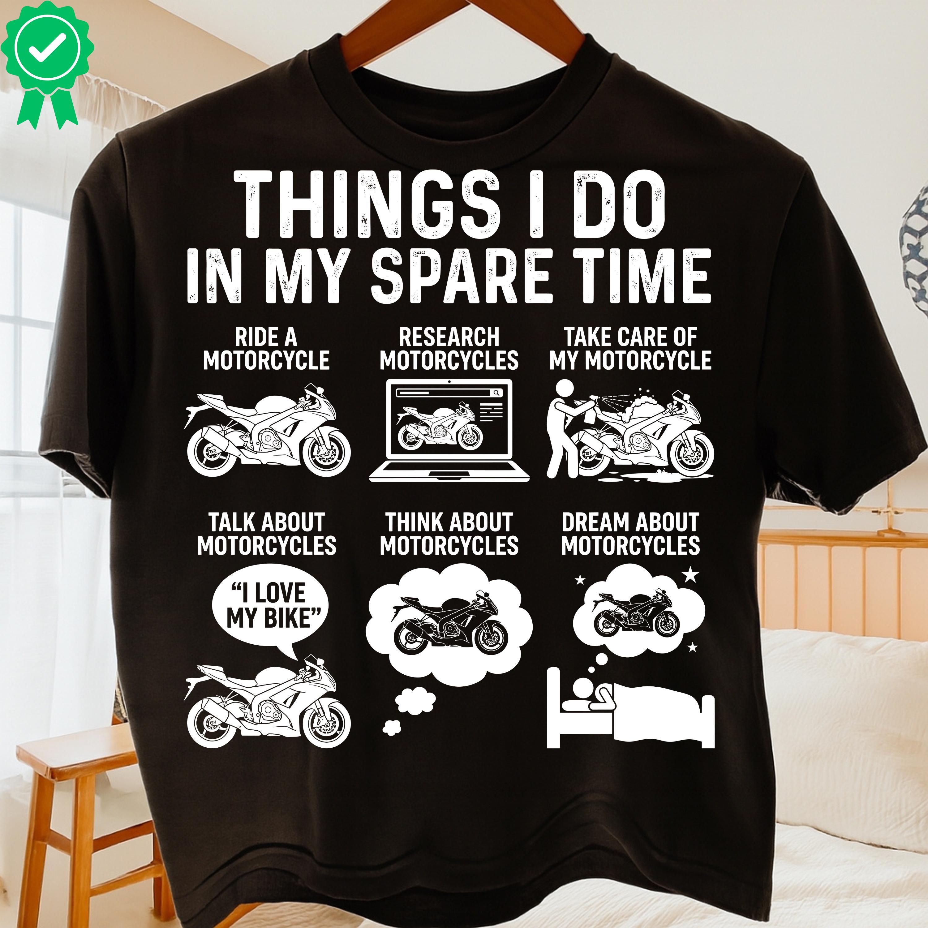 Things I Do in My Spare Time Motorcycle PNG SVG, Funny Biker Design ...