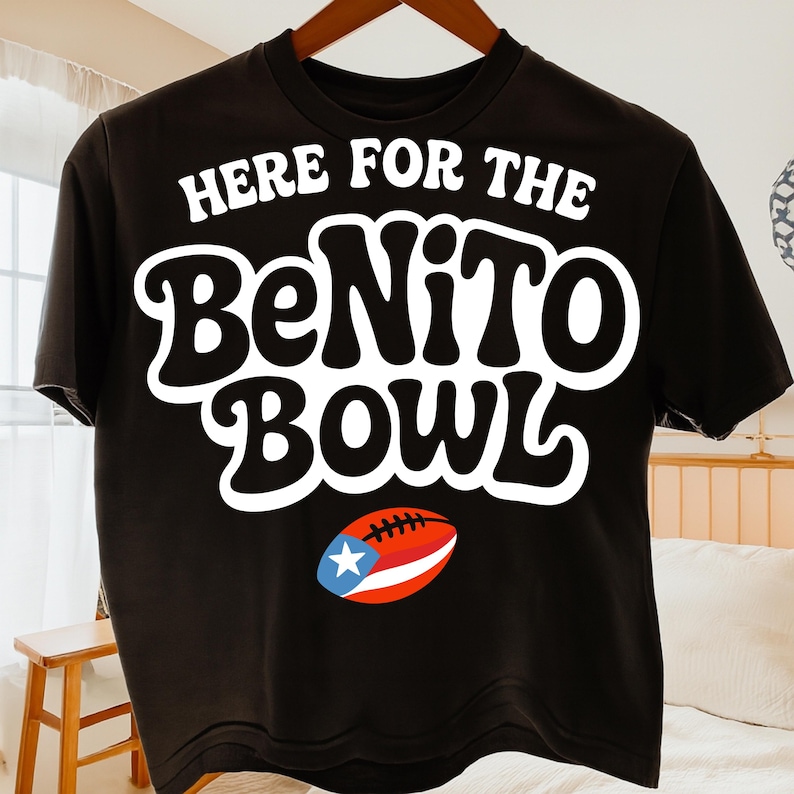 Here for the Benito Bowl SVG PNG, Funny Football Game Puerto Rico Flag ...