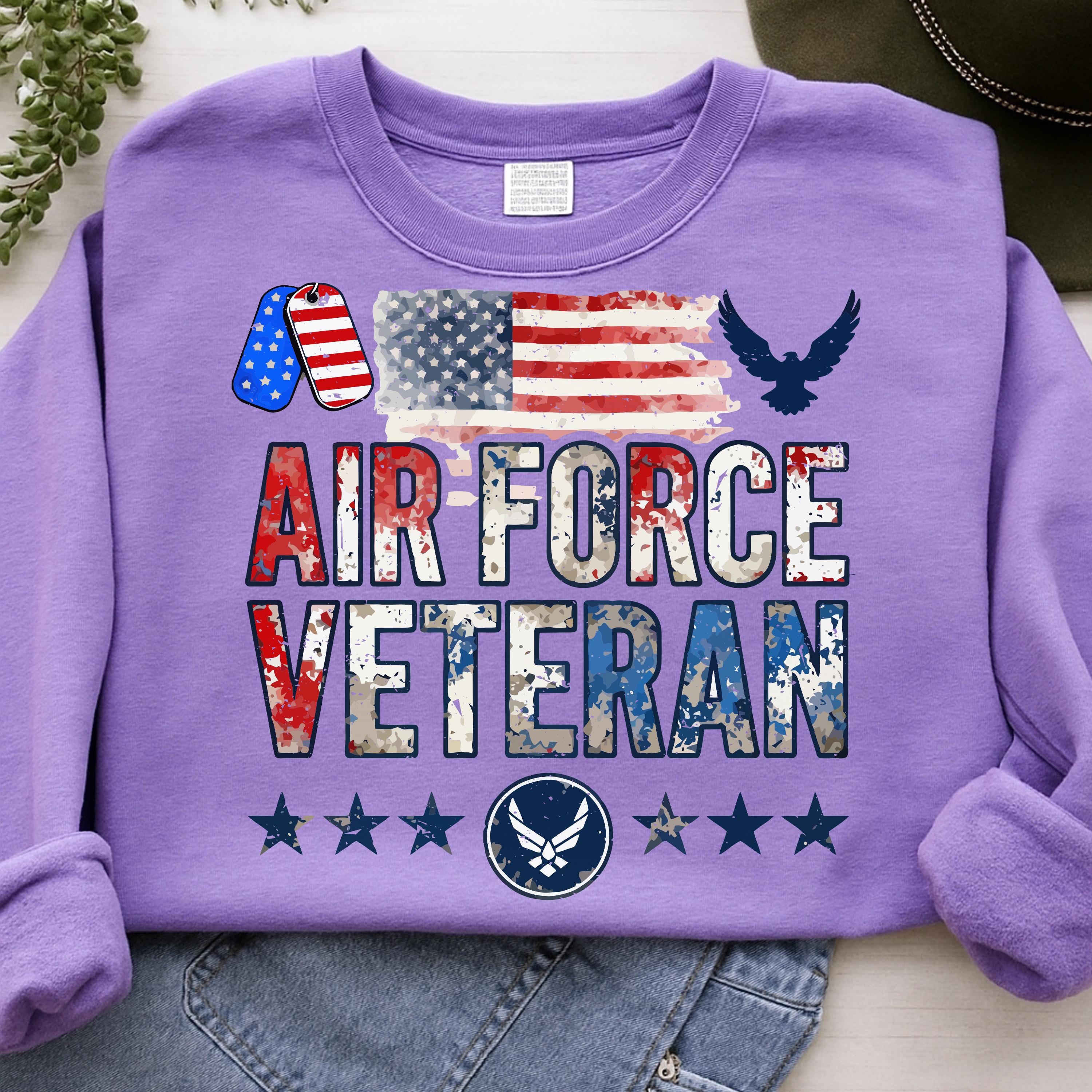 Air Force Veteran SVG PNG, Patriotic American Flag Military Design, USA ...