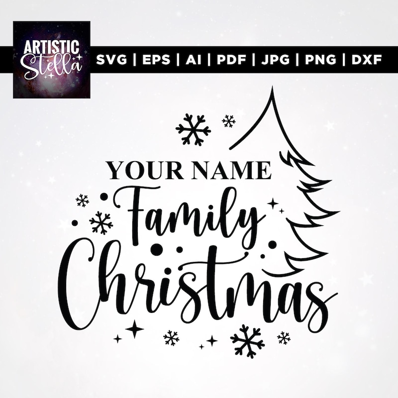 Family Christmas Svg - Etsy