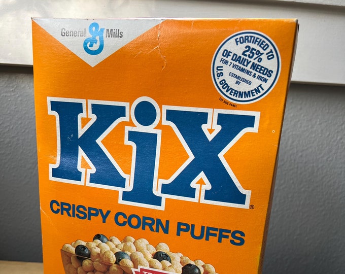Kix Cereal Box by General Mills, Vintage 1978?, SEALED Box + Cereal ...