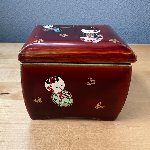 Japanese Kokeshi Box - Etsy