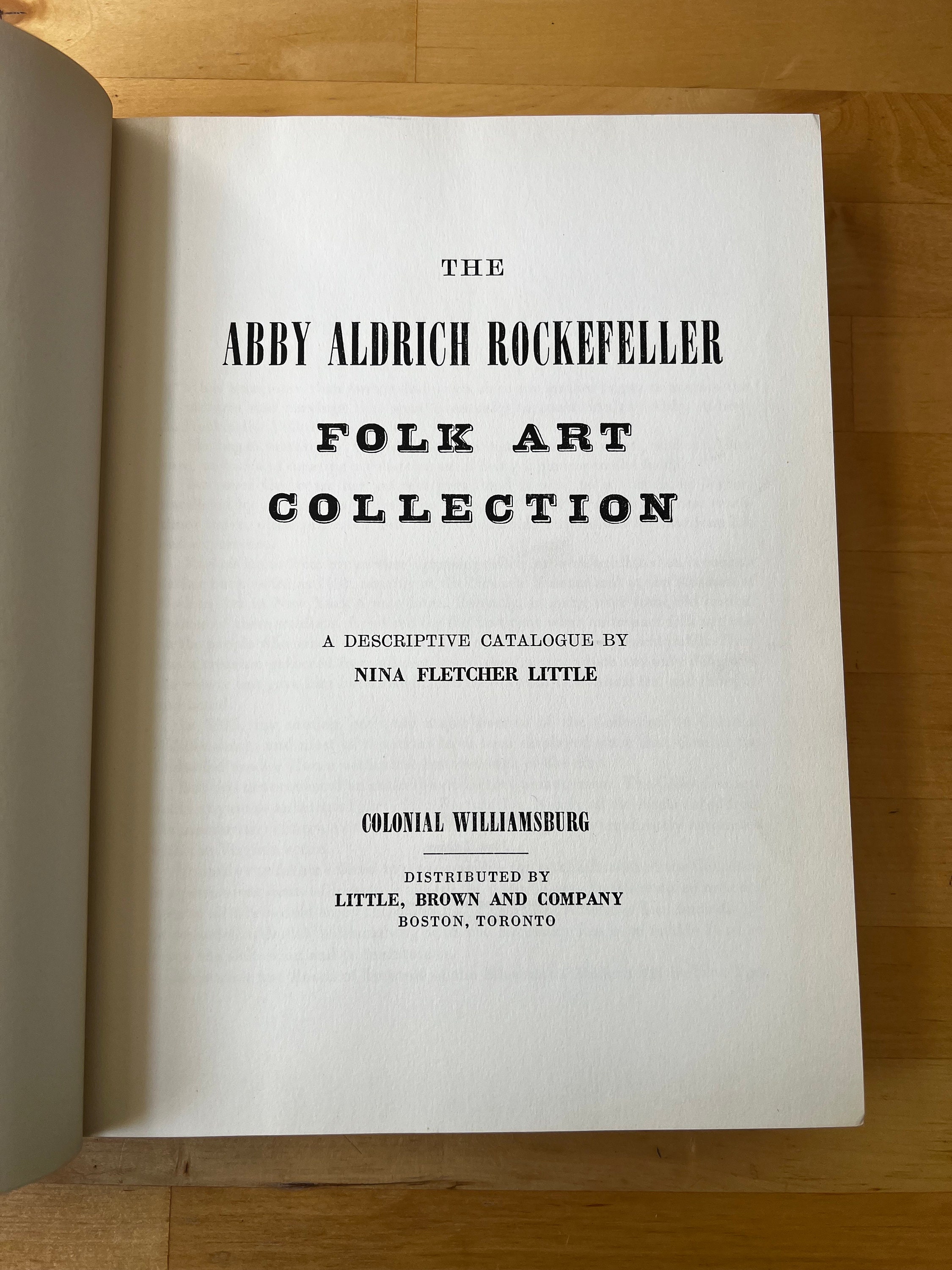Abby Aldrich Rockefeller Folk Art Collection Book, Vintage Art Book ...