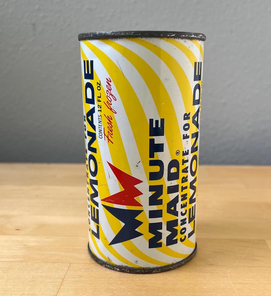 Vintage Minute Maid Lemonade Can, 1960s 12 Oz, Advertising, Decor ...