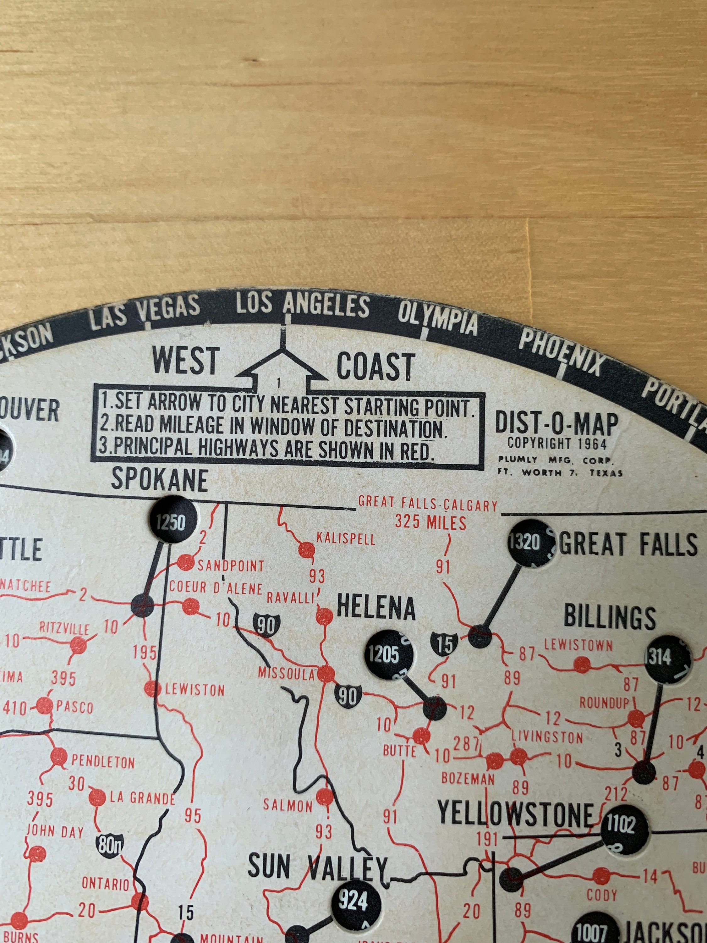 Dist O Map. Round Map to Calculate Distance Between Cities. Interactive ...