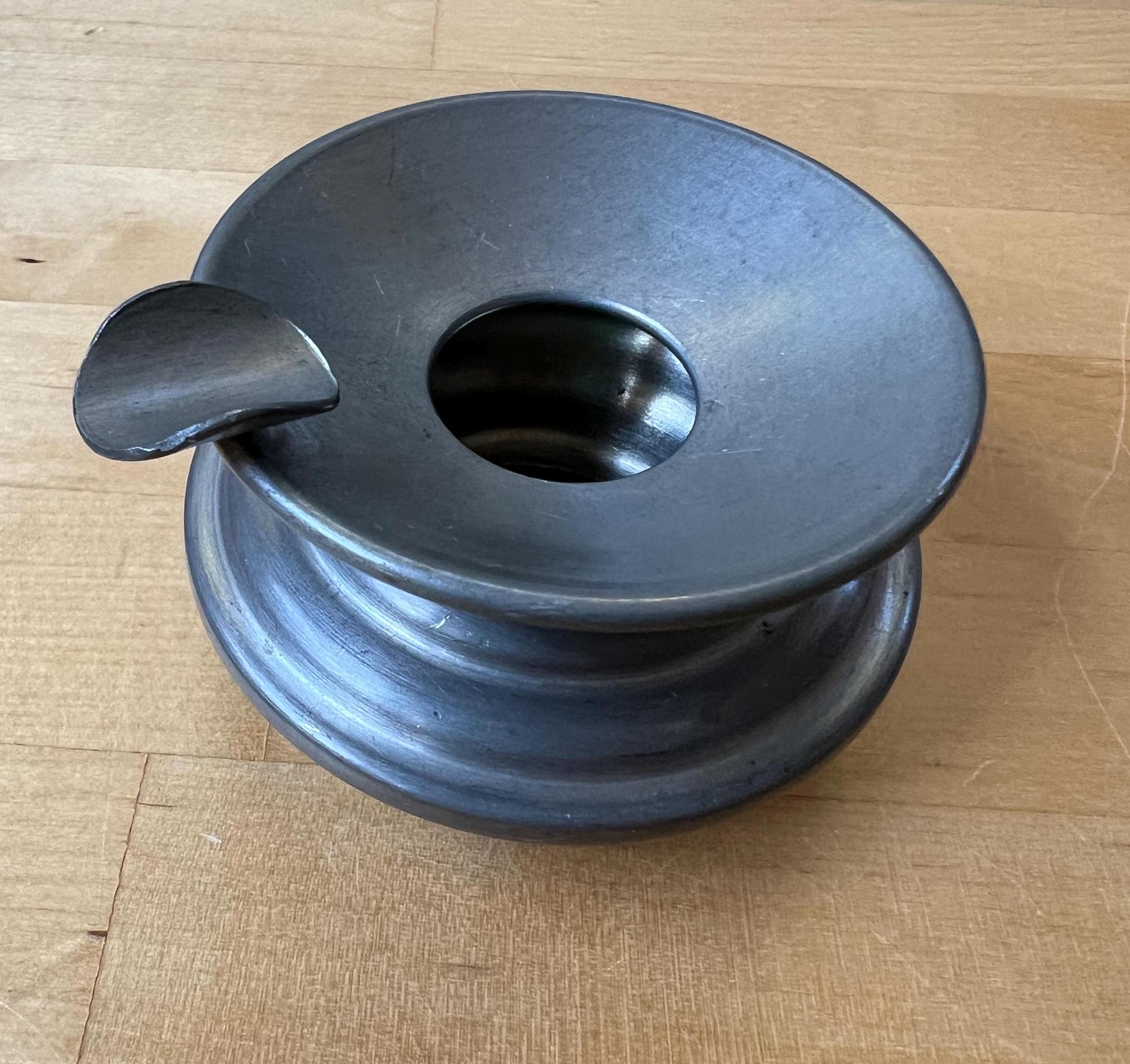 Vintage Pewter Ashtray, Spittoon Shape, Weighted Base, Marked Colonial ...