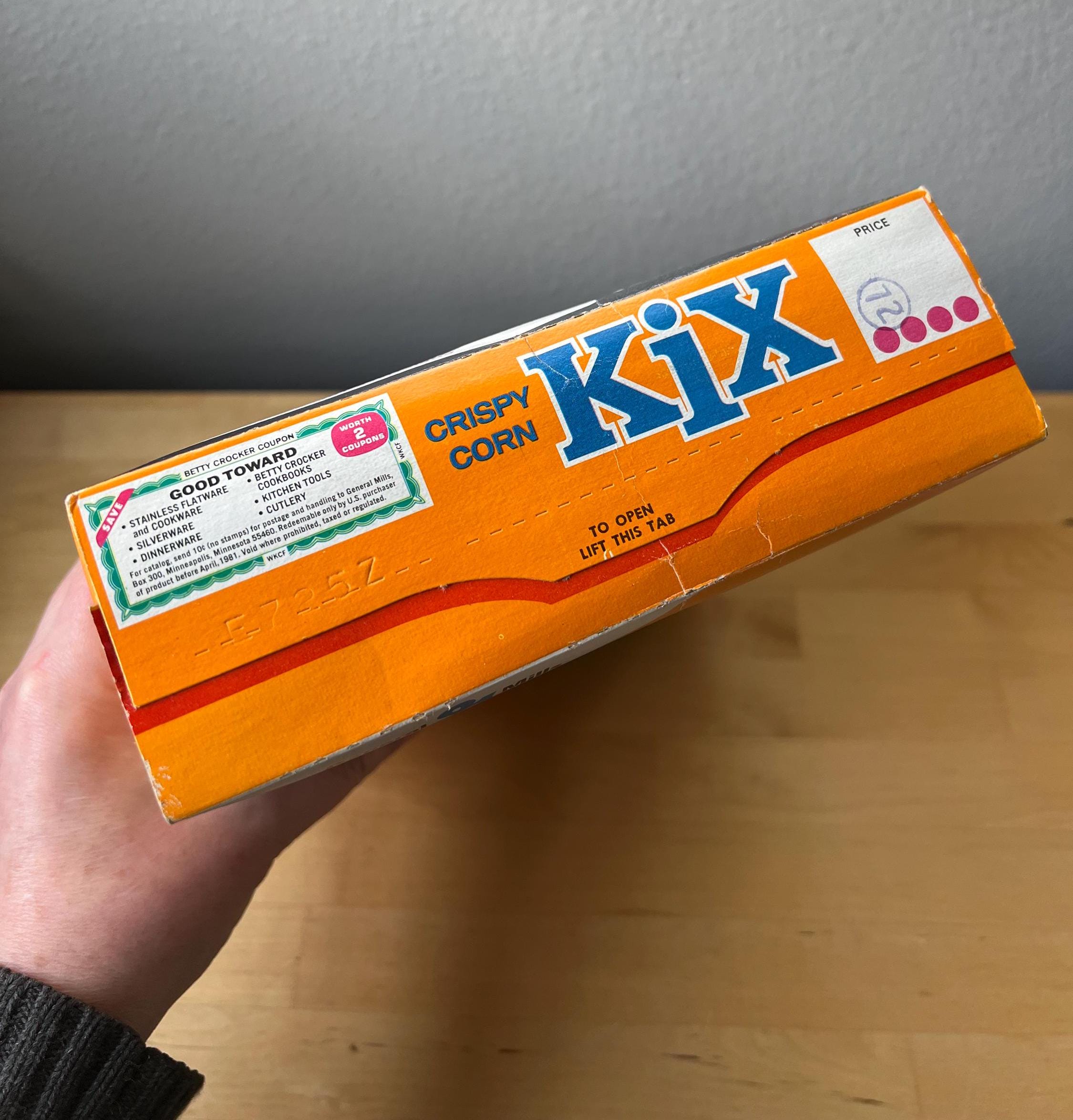 Kix Cereal Box by General Mills, Vintage 1978, SEALED Box Cereal, As-is ...