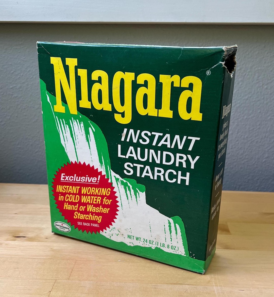 Vintage Niagara Instant Laundry Starch Box, Empty, Great Graphics, Pre ...
