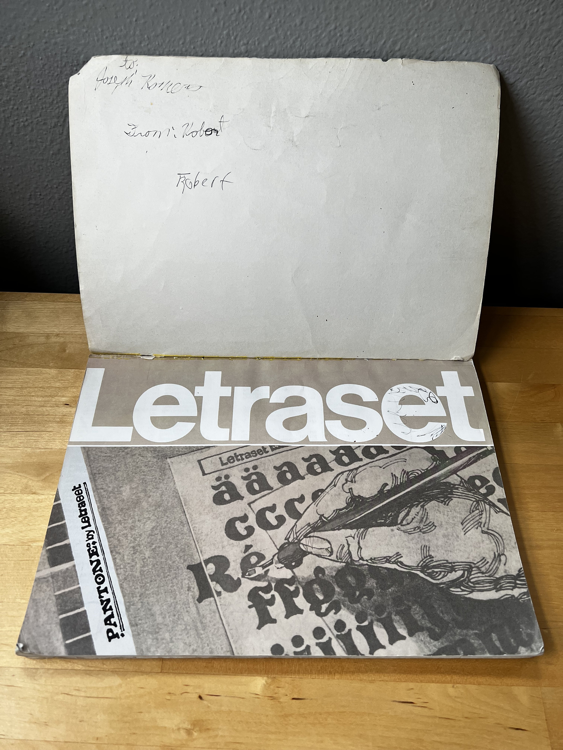 Letraset Pantone Catalog 1977, Graphic Design Reference, Well-used and ...
