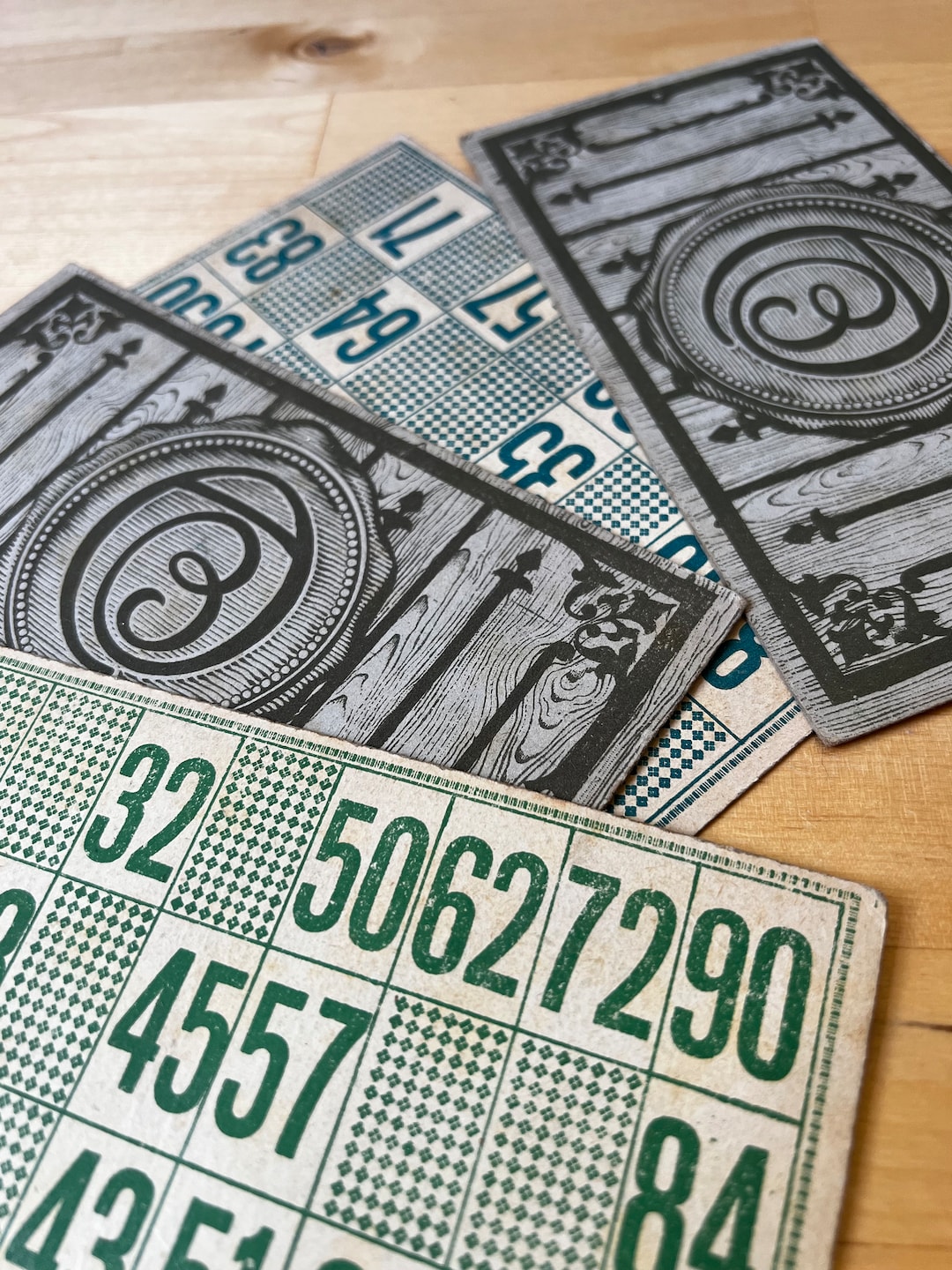 Lotto Game Cards, Older - Vintage or Antique, Handsome and Lovely ...