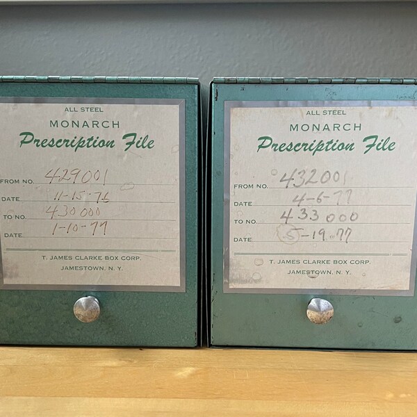 Prescription File Boxes - Etsy