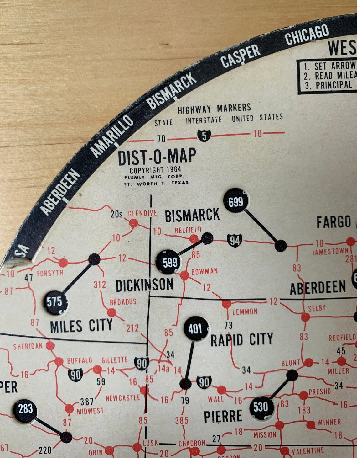 Dist O Map. Round Map to Calculate Distance Between Cities. Interactive ...