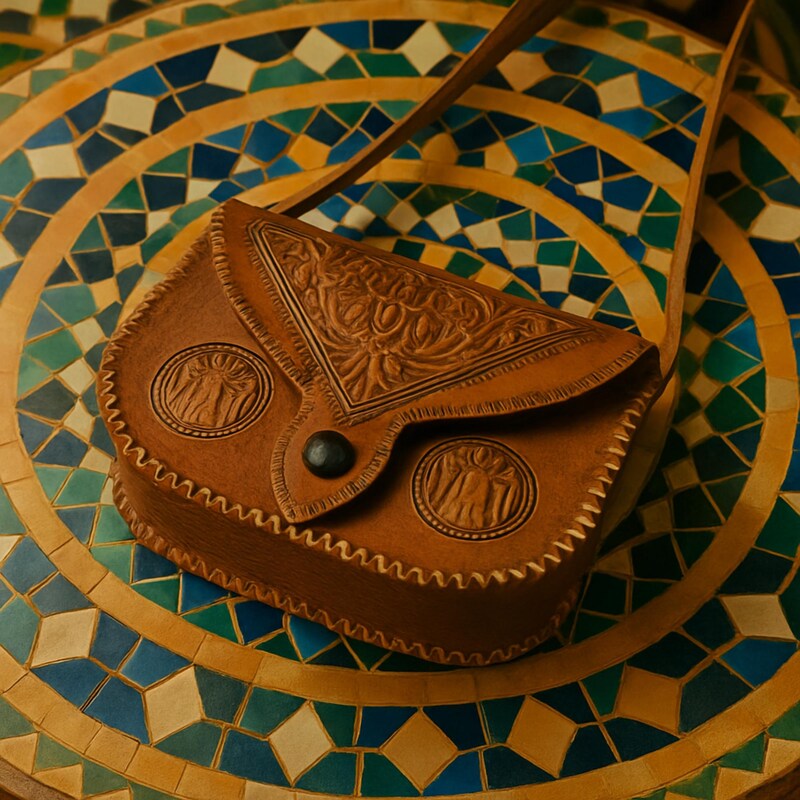 Moroccan Leather Bag - Etsy