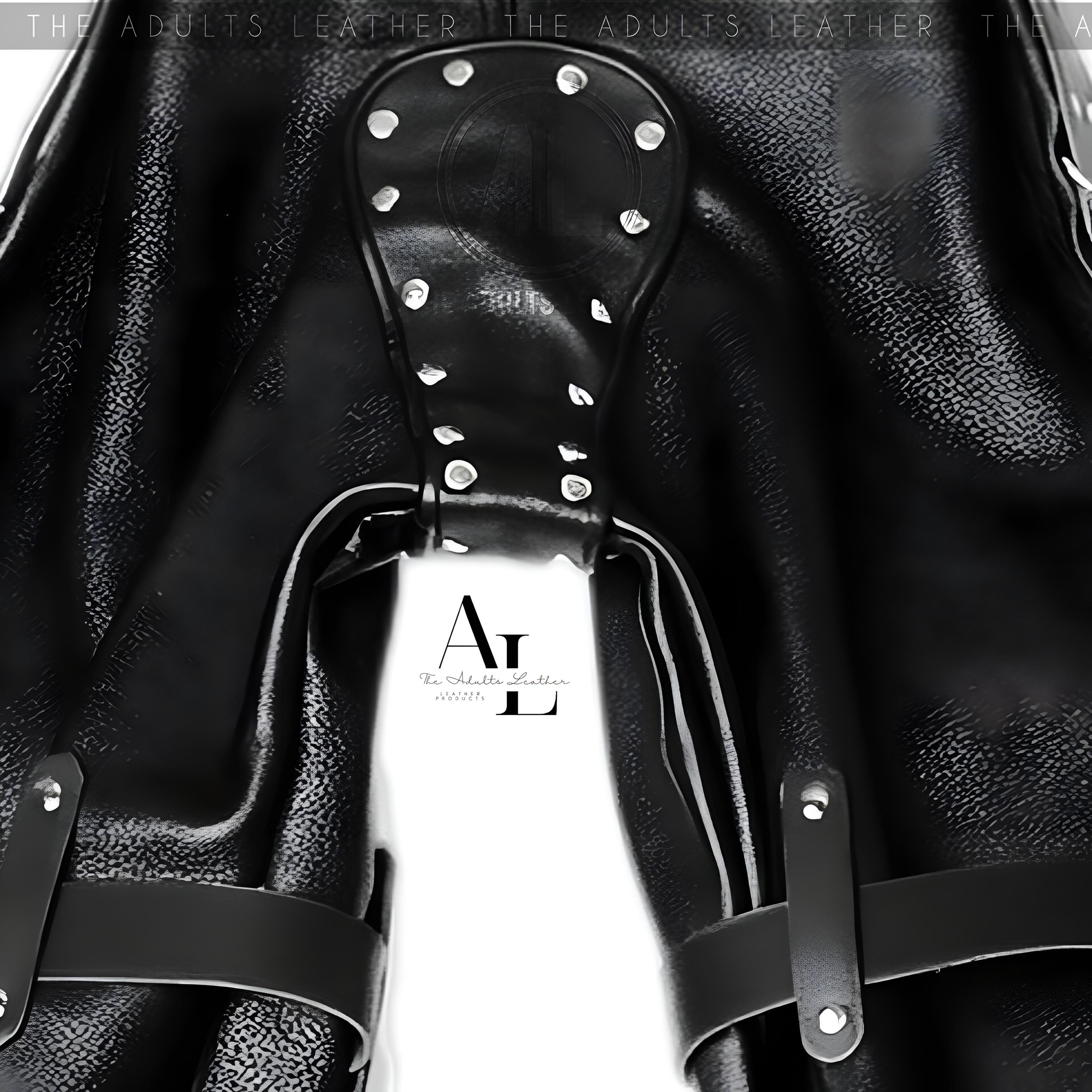 Heavy Duty Black Leather Straitjacket Body Suit – Full Restraint Gear ...