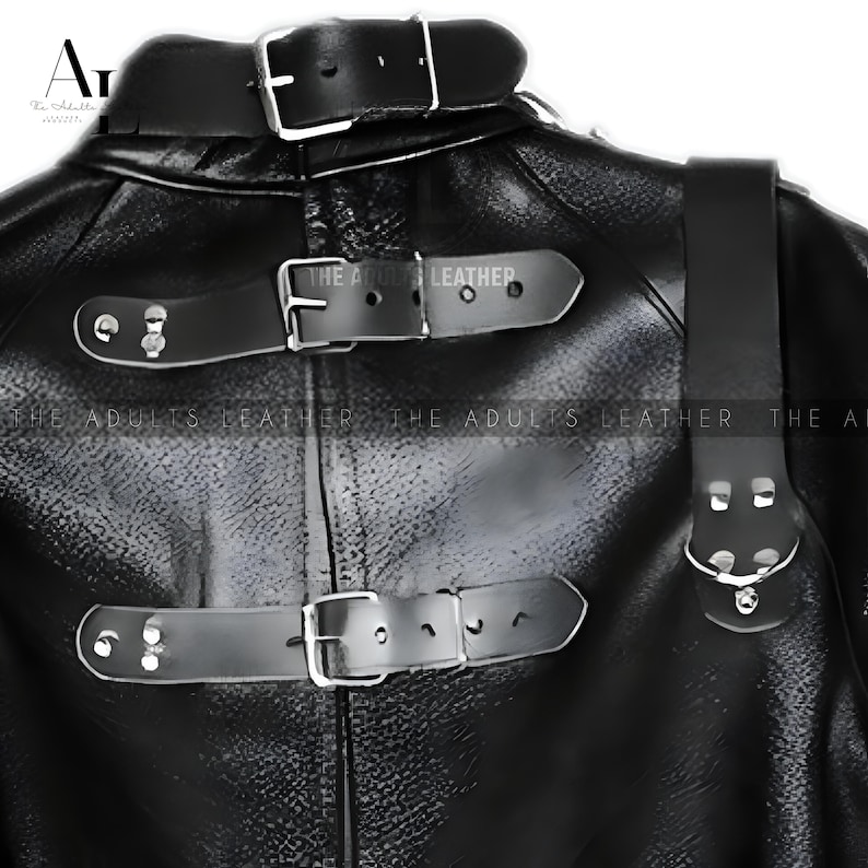 Heavy Duty Black Leather Straitjacket Body Suit – Full Restraint Gear ...