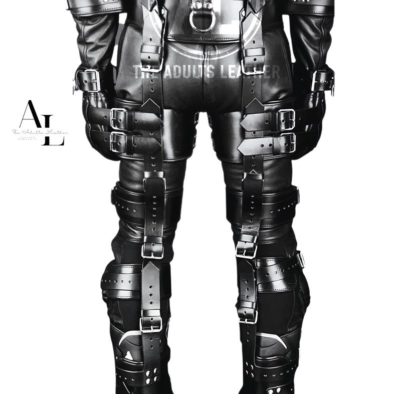 Handcrafted Leather Full Body Suspension Harness - BDSM Restraint Suit ...