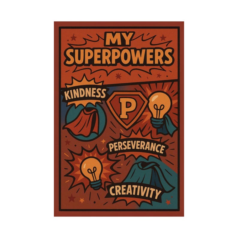 Empowering Superpower Poster Therapist Decor School Principal Poster ...
