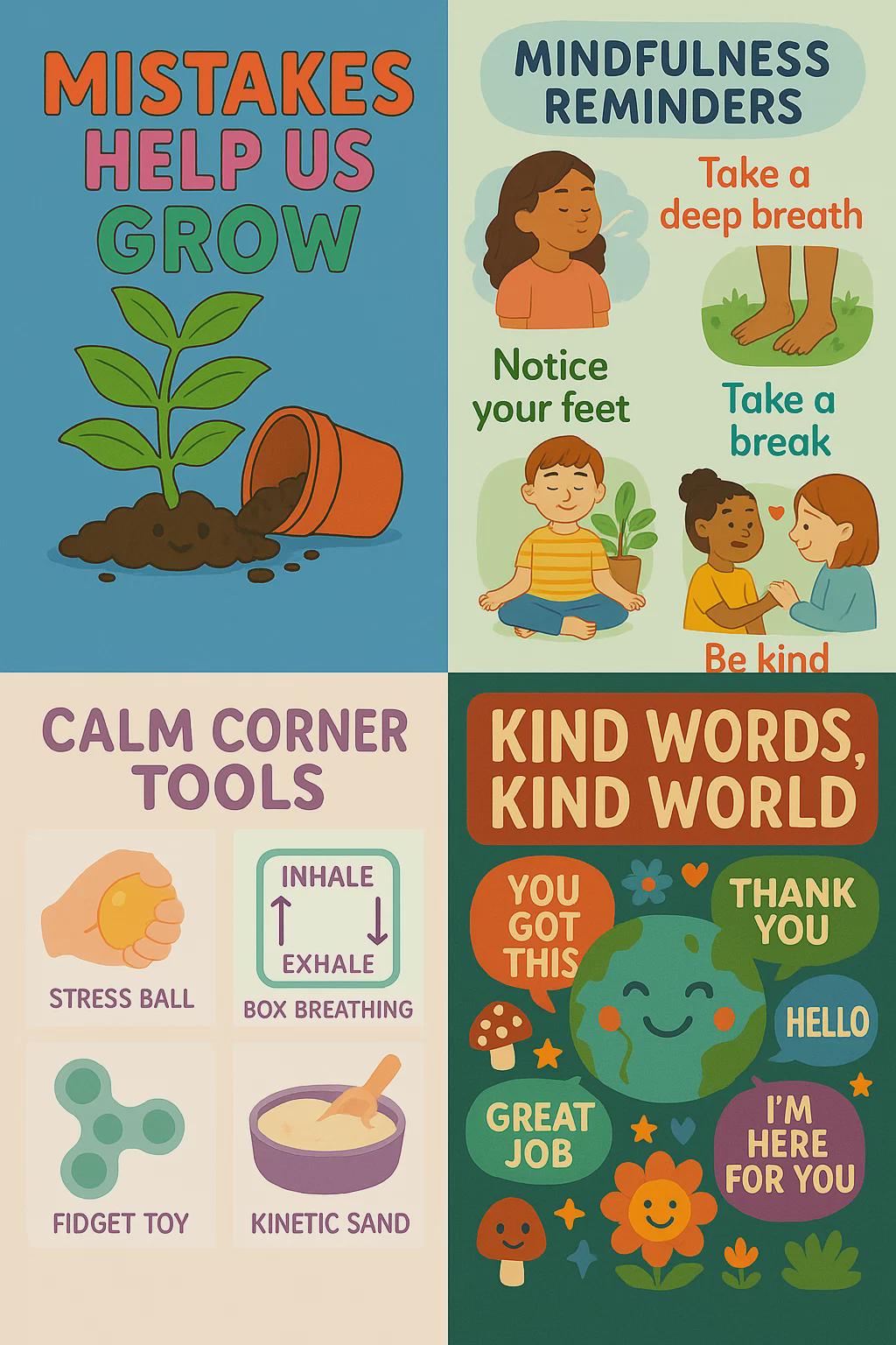 SEL Poster Bundle: Emotional Regulation, Coping Strategies (digital ...