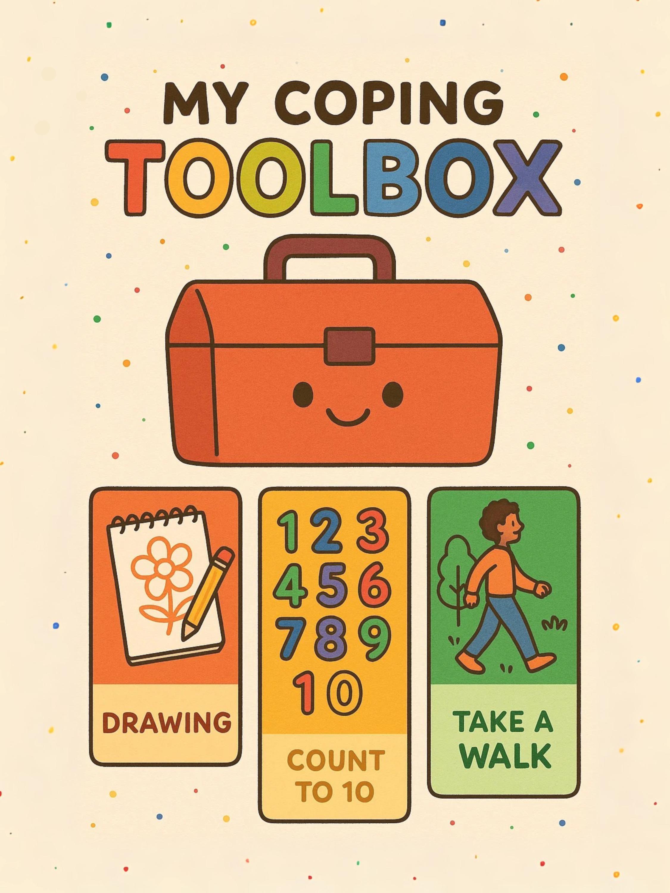 Coping Toolbox Poster: Emotional Regulation Tools for Kids (digital ...