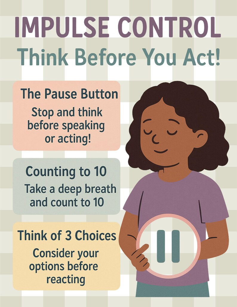 Calm Corner Poster: Emotional Regulation Visual Aid for ADHD Students ...