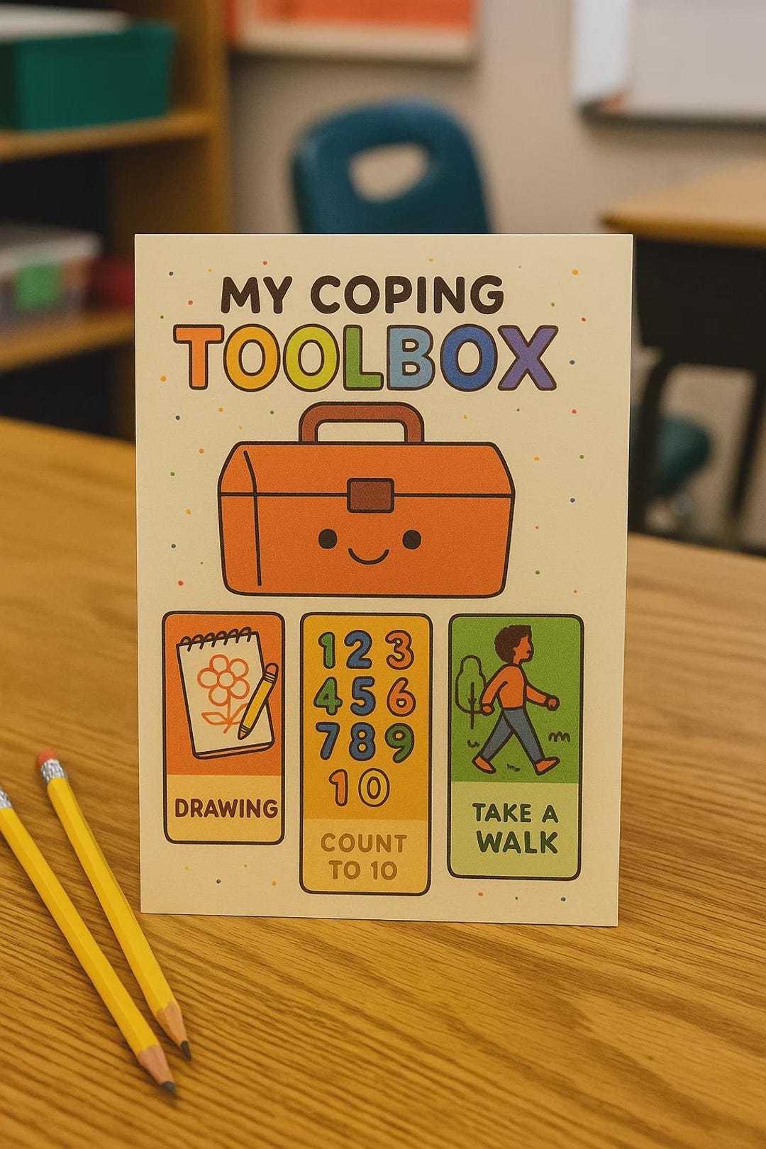 Therapist Poster Classroom Visual Aid Coping Toolbox Print Special ...