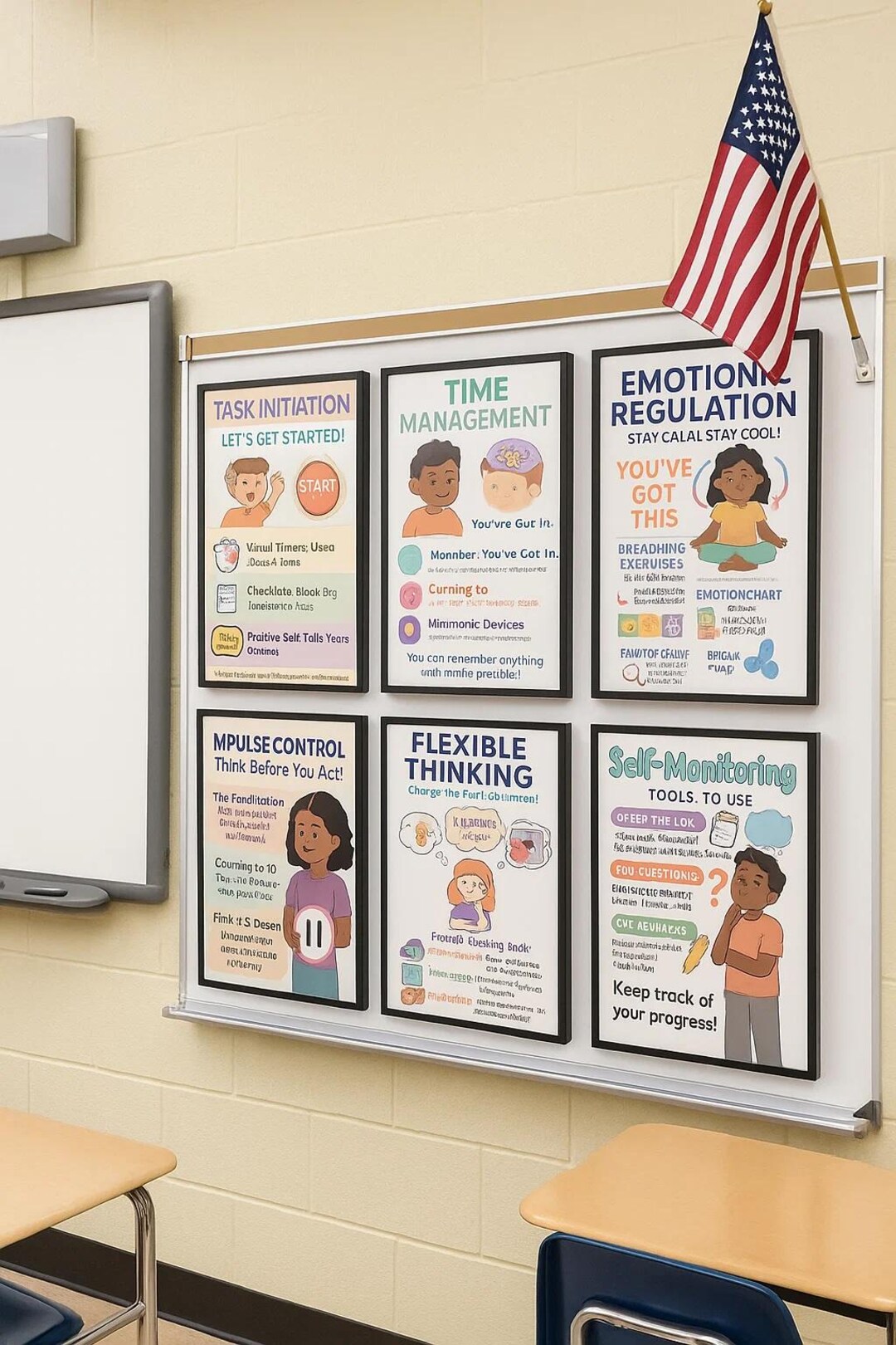 Calm Corner Poster Printable 6 Pack Bundle Emotional Regulation Visual ...