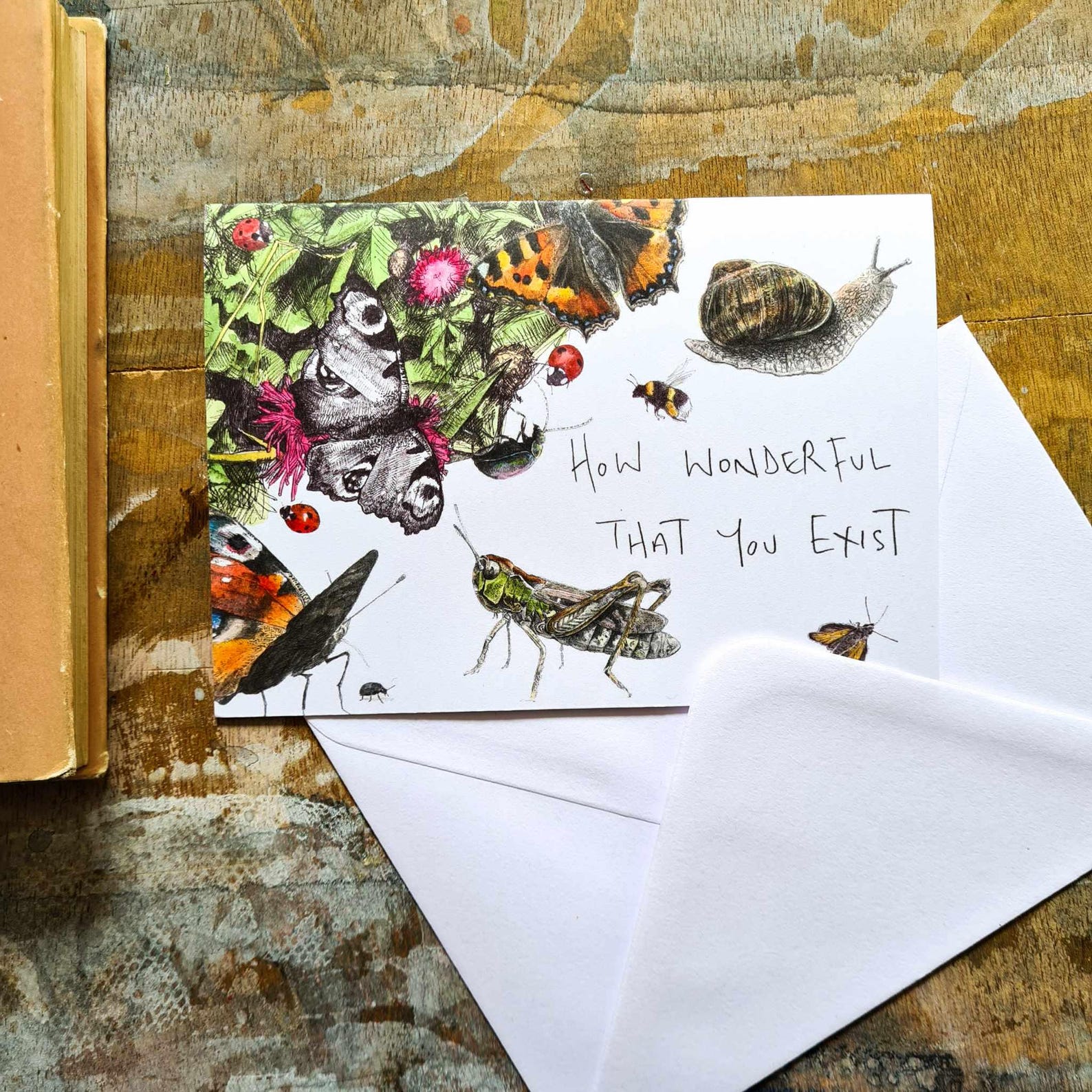 How Wonderful That You Exist - Friendship Card: Mini Beasts, Birthday ...